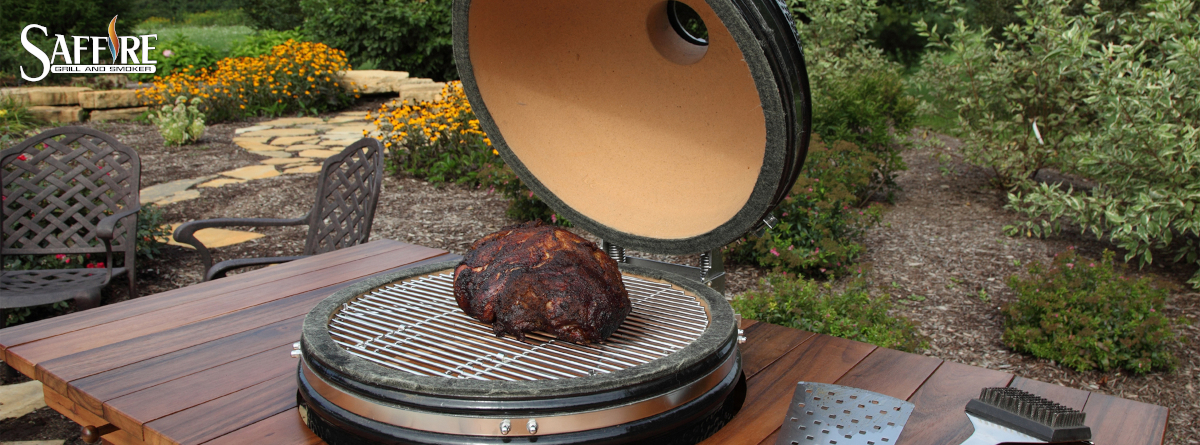 Saffire Grill & Smoker - Premier Ceramic Kamado Grill & Smoker